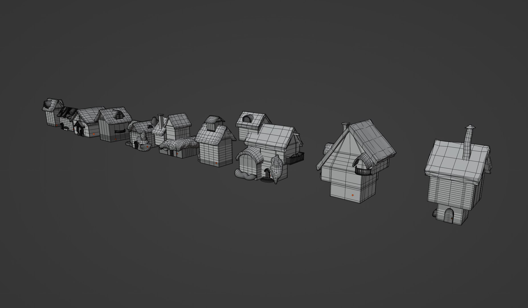 Toon Houses 3D - TurboSquid 1869495