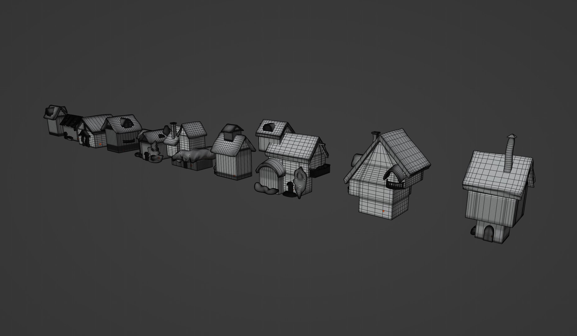 Toon Houses 3D - TurboSquid 1869495