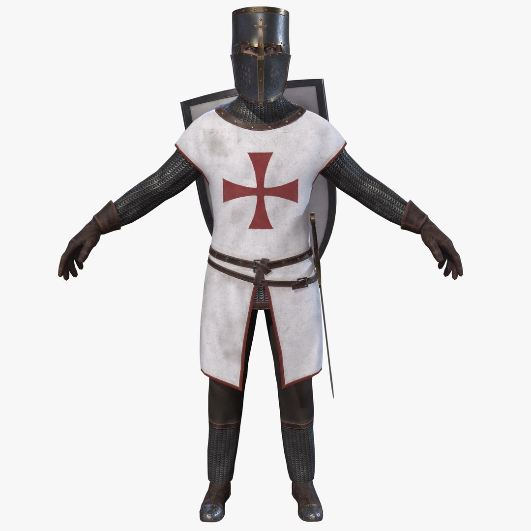 Crusader Knight 3D - TurboSquid 2052460