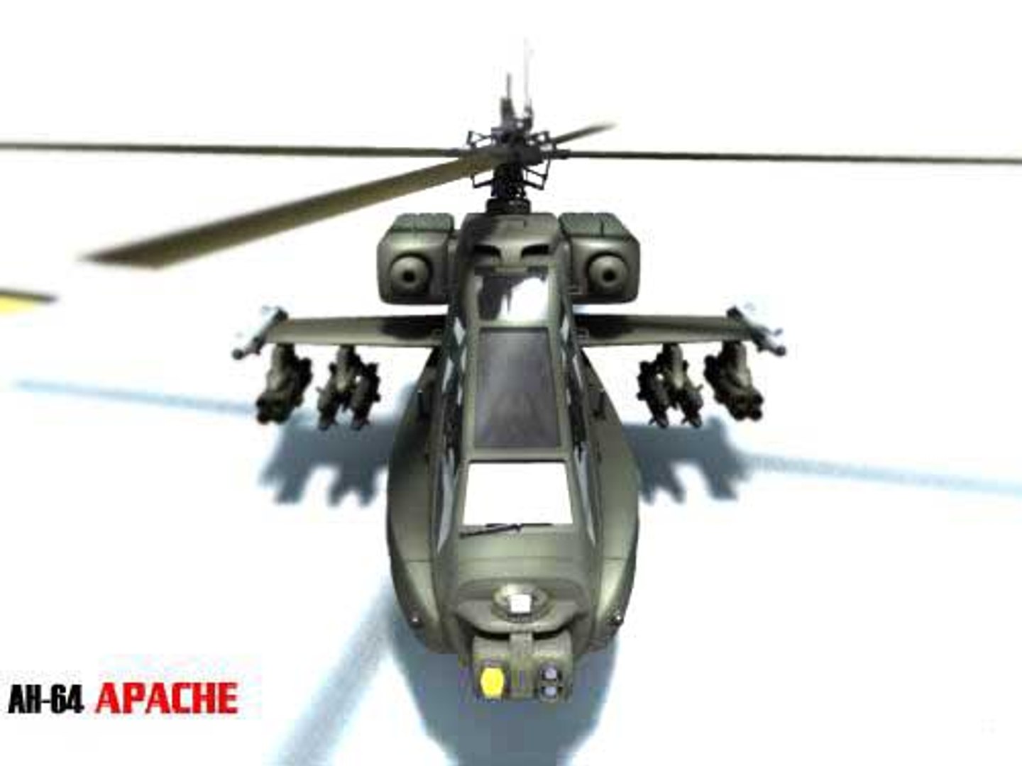 Ah-64 Apache Copter Helicopter Max