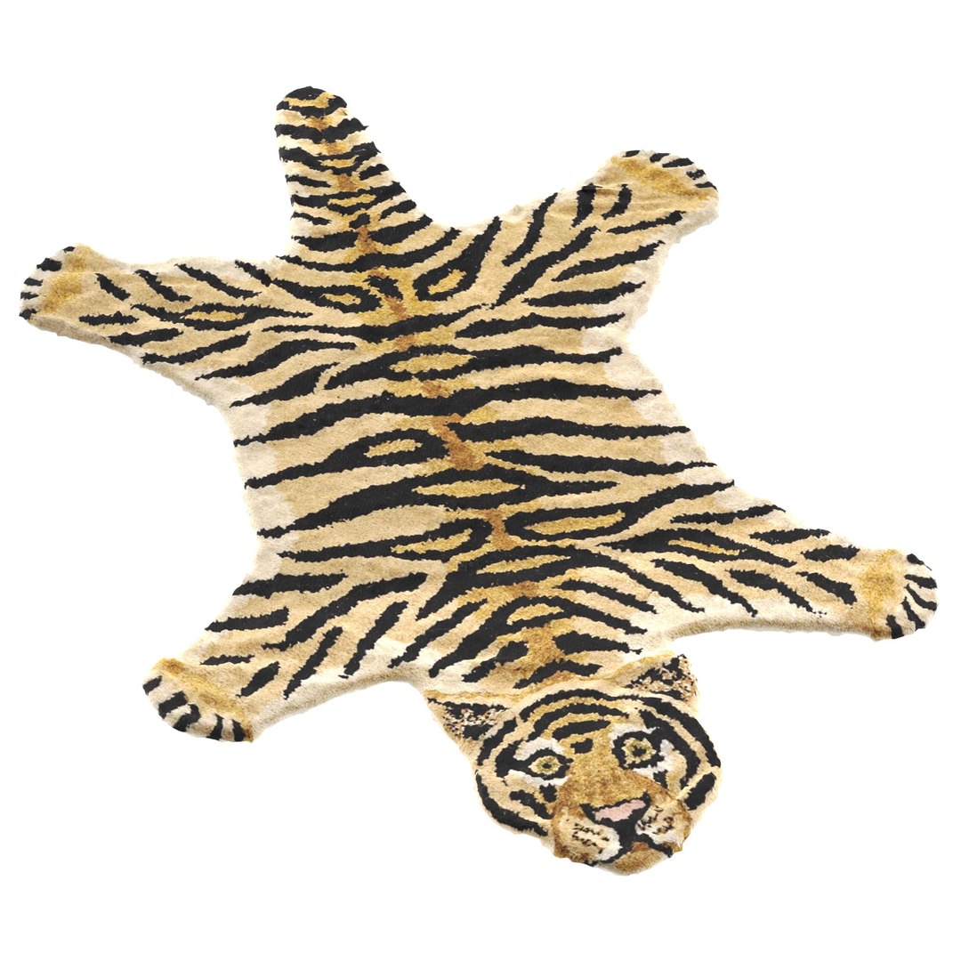 Tiger Shape Handmade Tufted Carpet 3D - TurboSquid 1981445