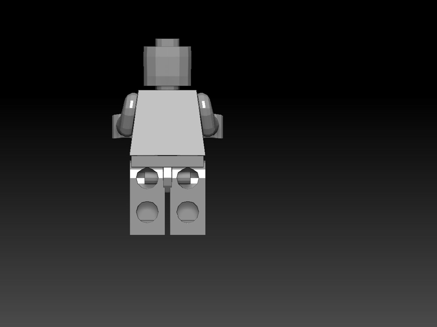 lego man 3d model