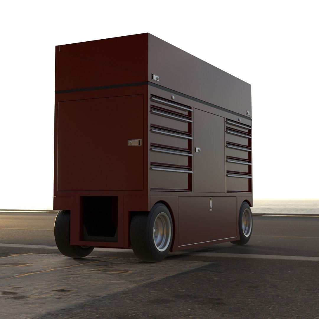 3D Workstation Cart 3 - TurboSquid 2301372