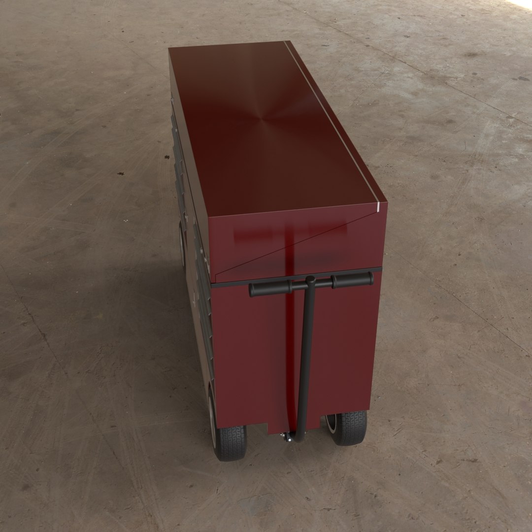 3D Workstation Cart 3 - TurboSquid 2301372