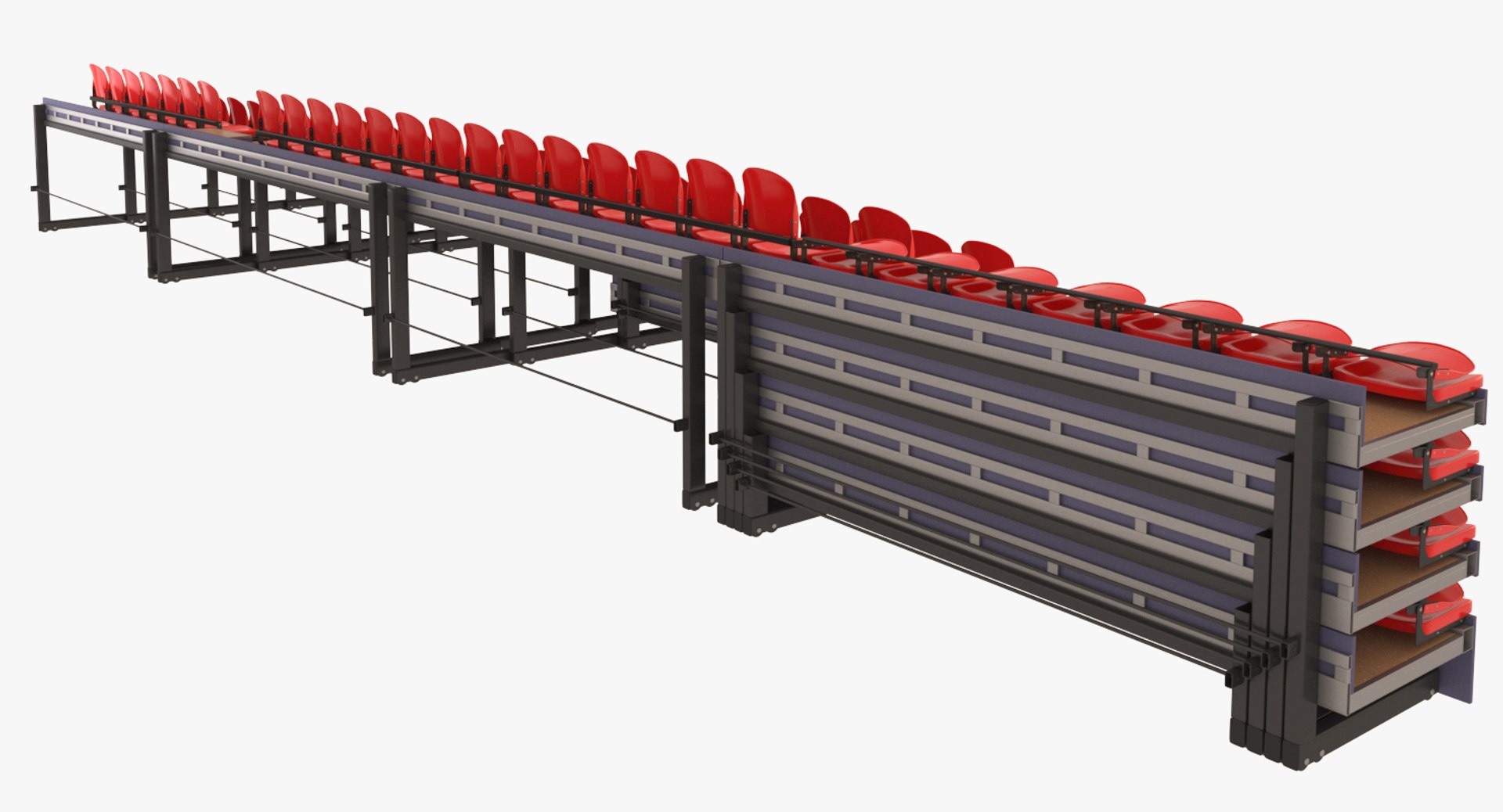 3d Model Flexible Sport Seating