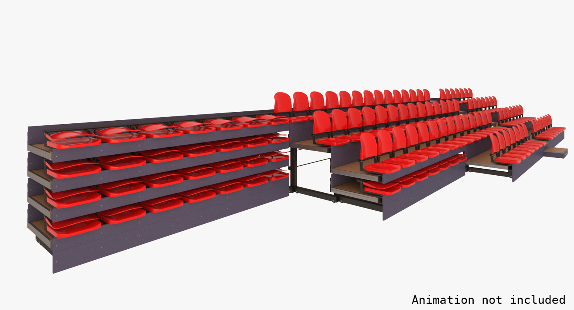 3d Model Flexible Sport Seating