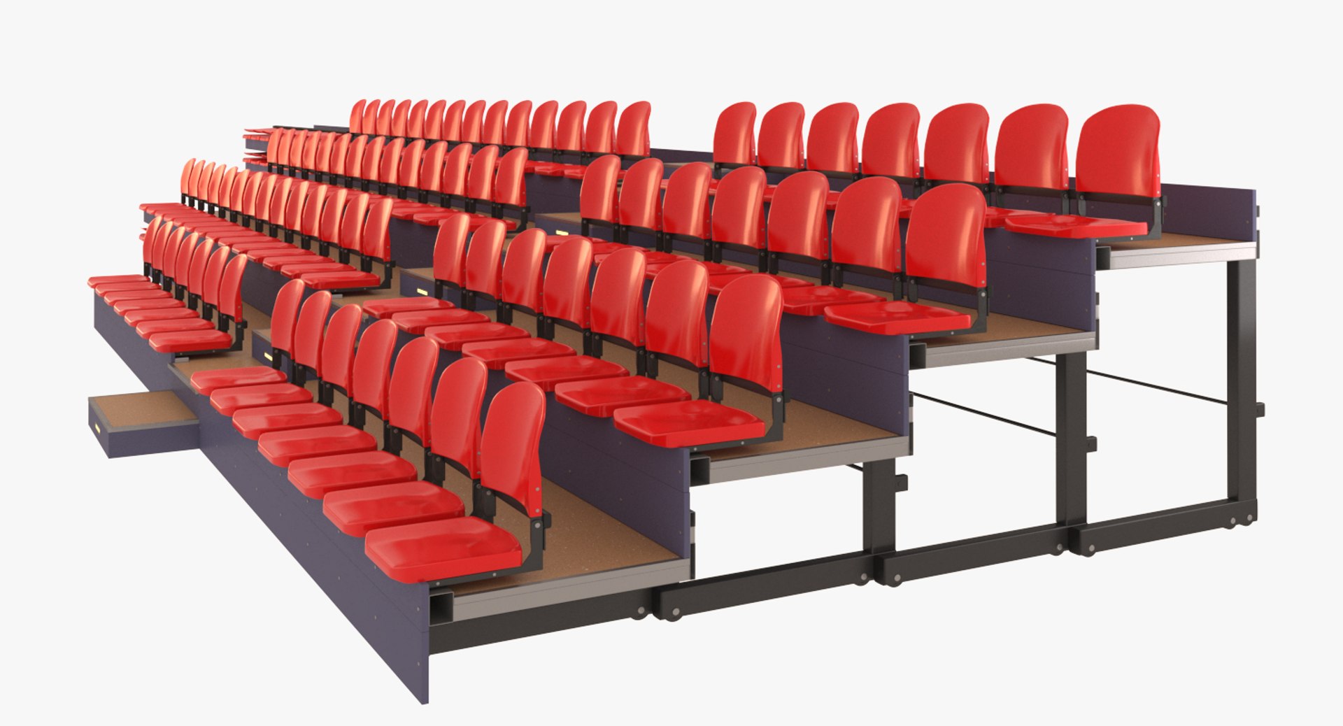 3d Model Flexible Sport Seating