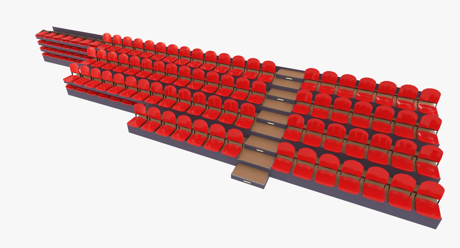 3d Model Flexible Sport Seating