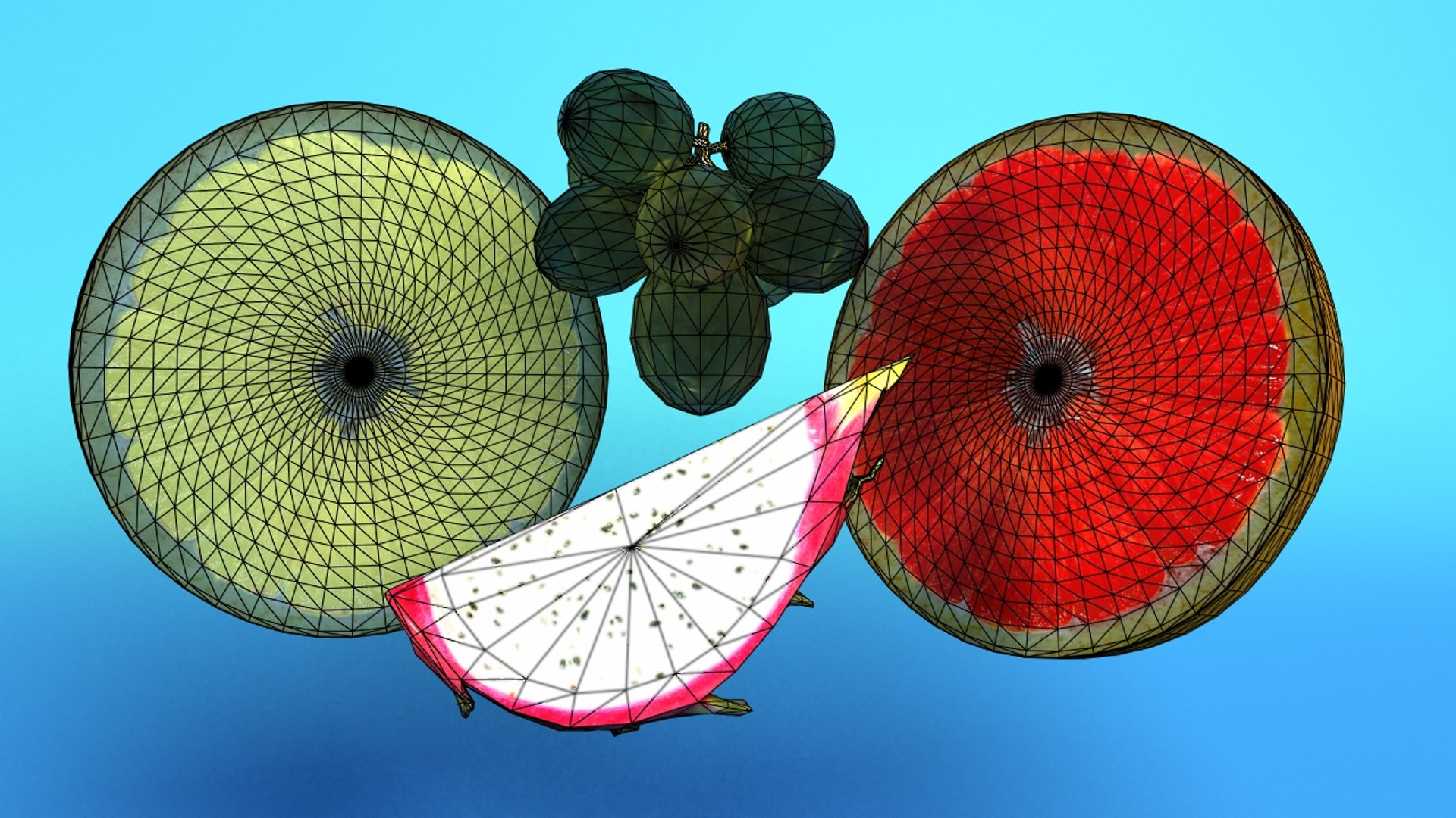 Fruits Dragon Citrus 3d Model