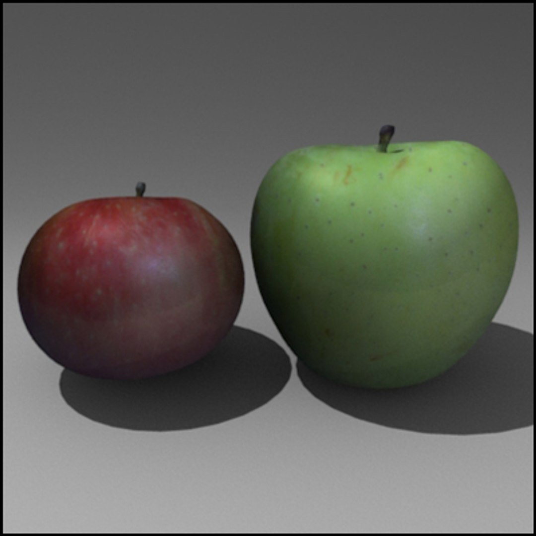 3d Apple Fruit Model