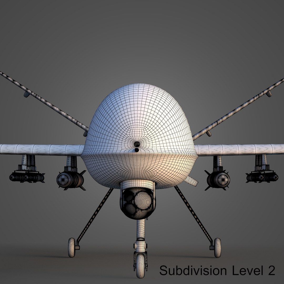 Military Drone Uav 3d Model