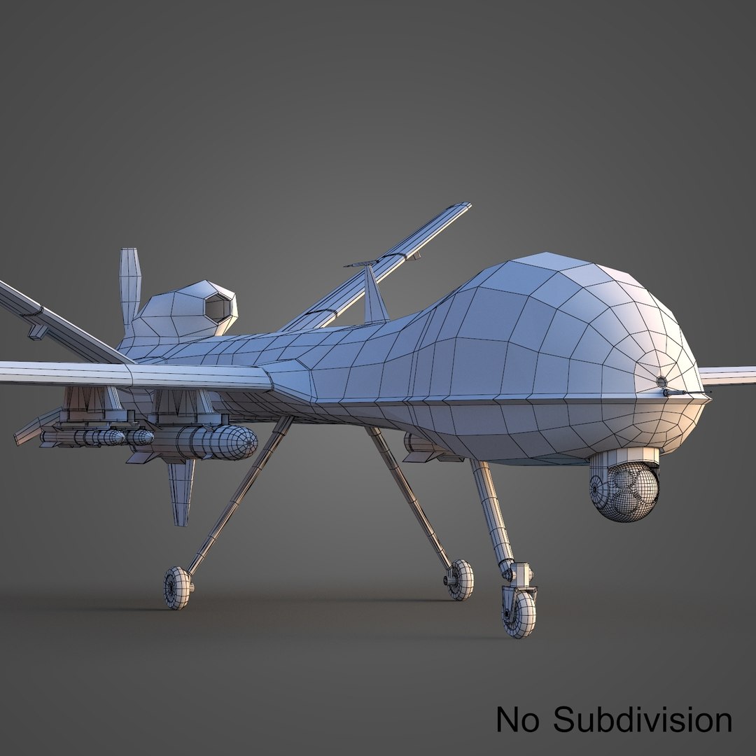 Military Drone Uav 3d Model