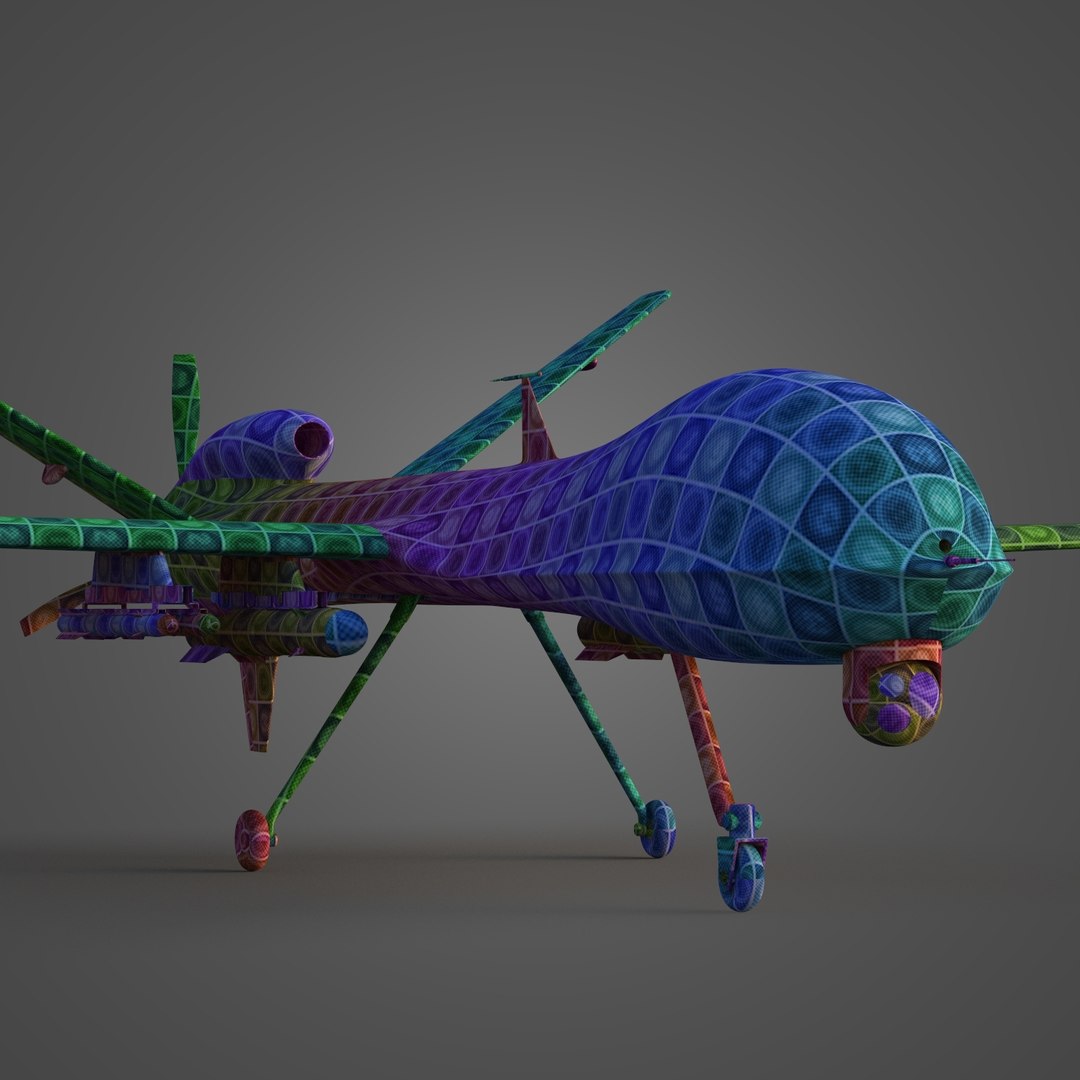 Military Drone Uav 3d Model