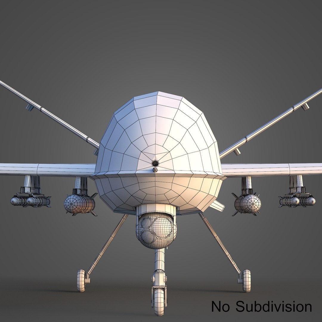 Military Drone Uav 3d Model