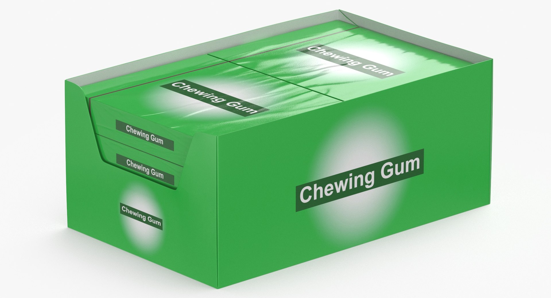 Chewing Gum Packs Type 01 Blue Full or Missing Blank and Generic Label ...