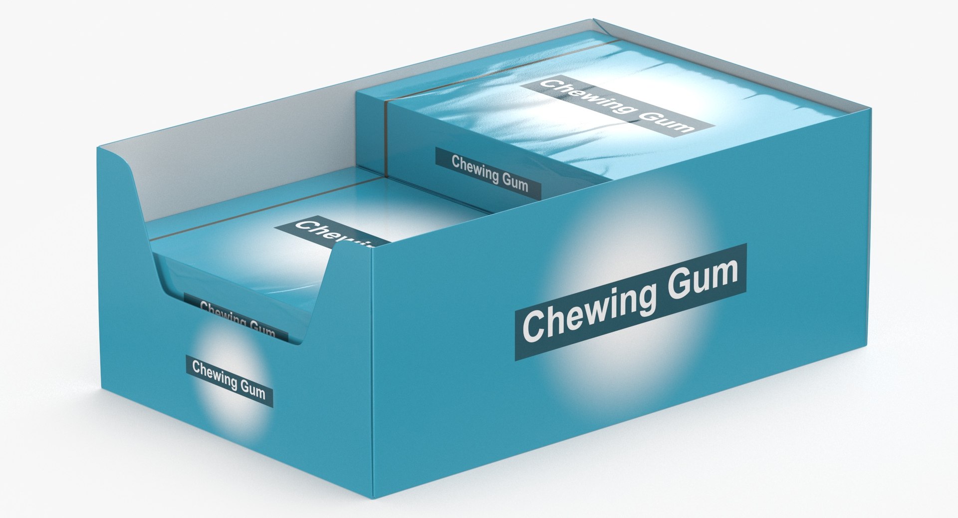 Chewing Gum Packs Type 01 Blue Full or Missing Blank and Generic Label ...