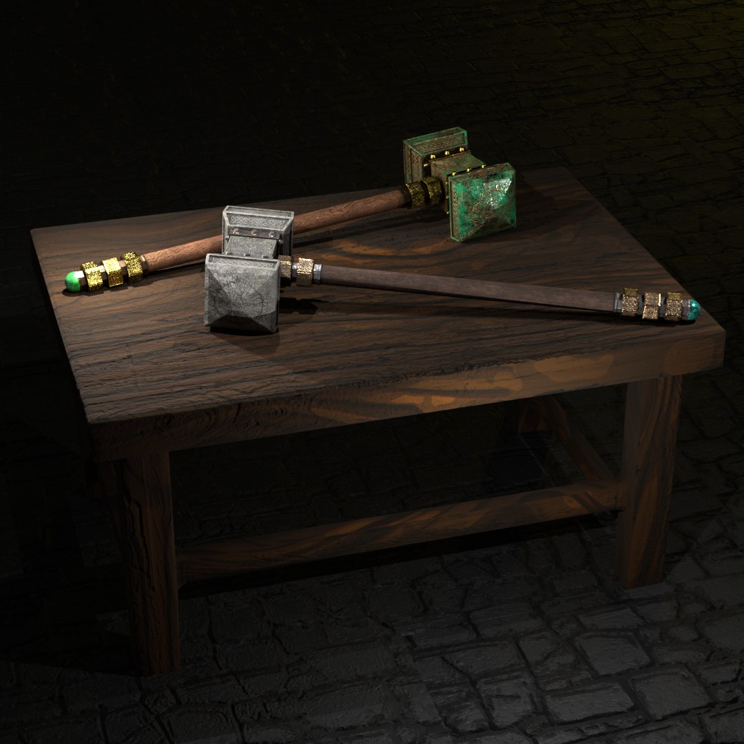 War hammers 3D - TurboSquid 2118074