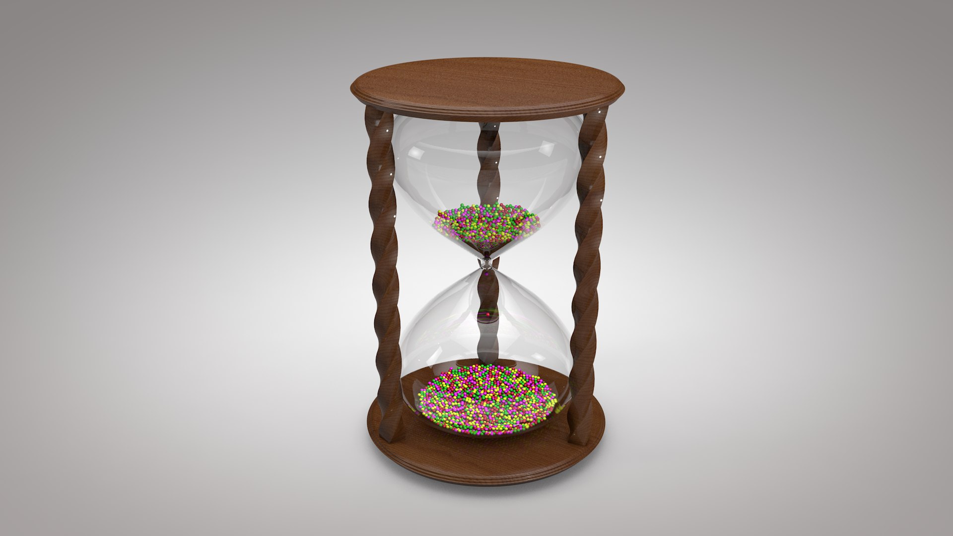 3D Wooden Hourglass Timer Model - TurboSquid 1771377