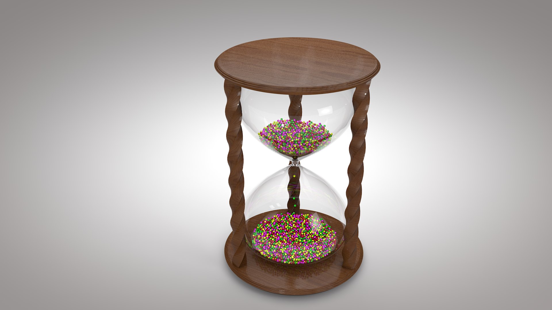 3D Wooden Hourglass Timer Model - TurboSquid 1771377