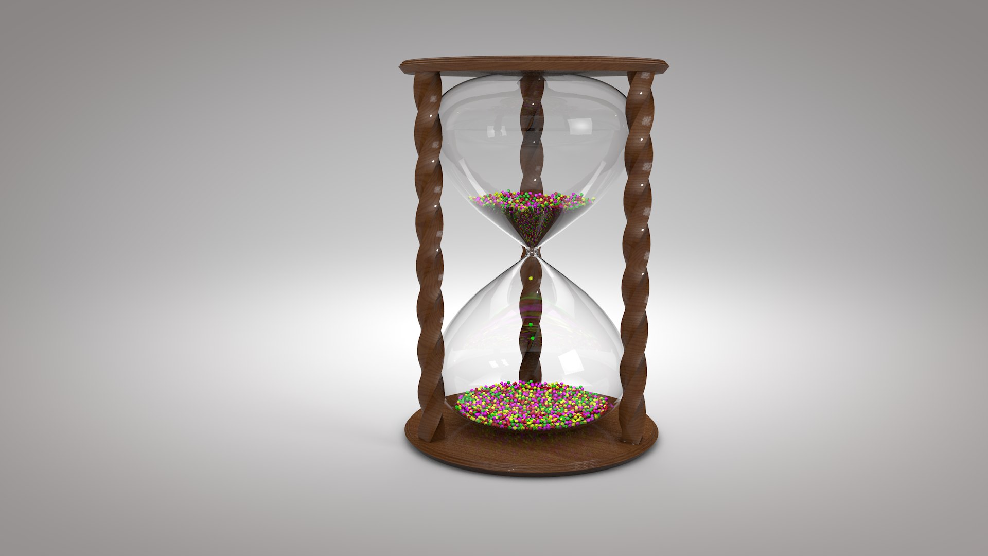 3D Wooden Hourglass Timer Model - TurboSquid 1771377