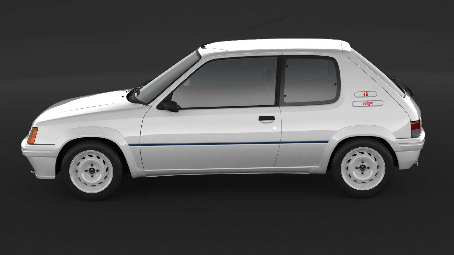 Peugeot 205 RALLYE Model - TurboSquid 1972331