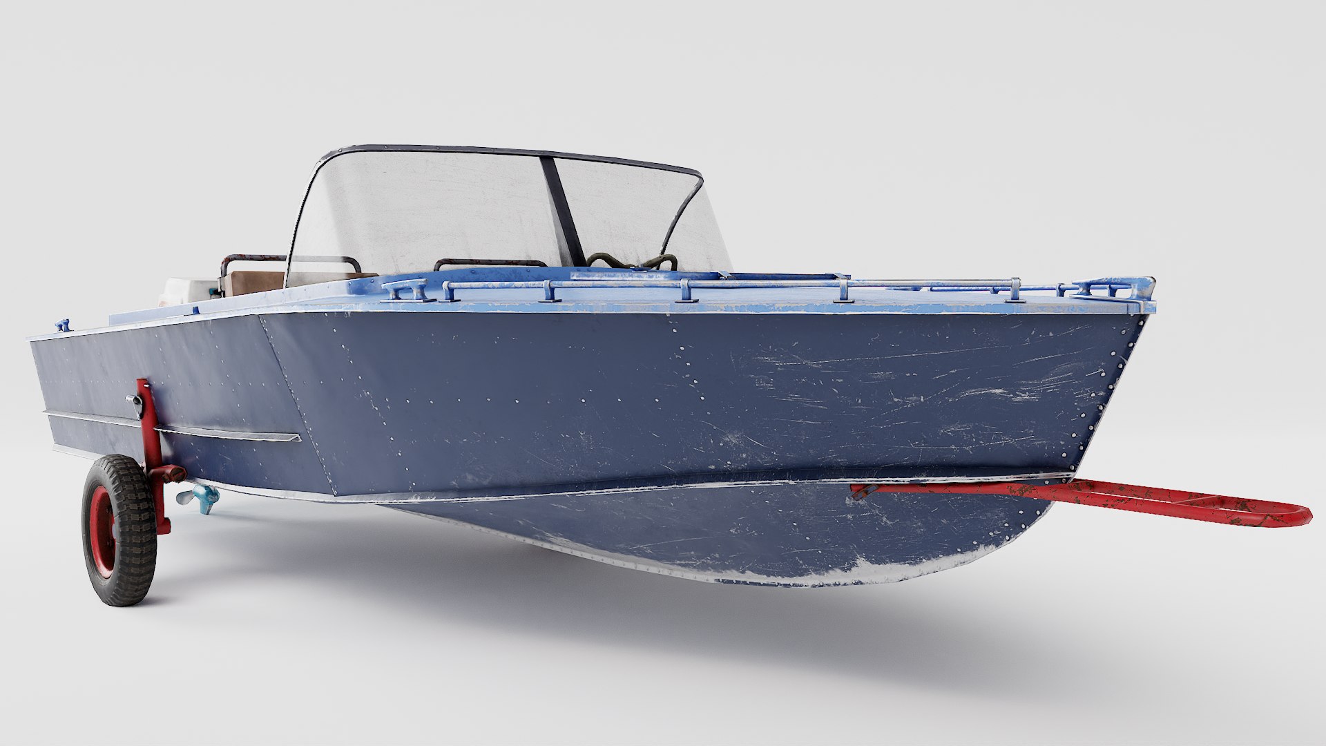 Old Vintage Worned Power Boat Progress - 2 Iv7 3D Model - TurboSquid ...