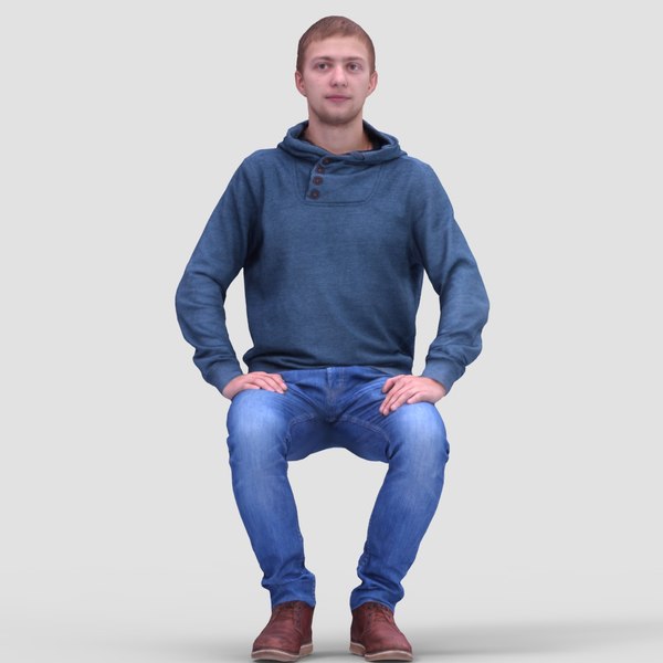 realistic human 3d model