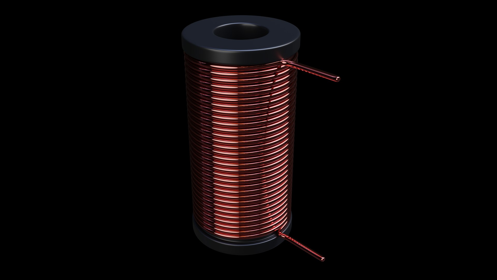 3D Simple Induction Coil Model - TurboSquid 1964349
