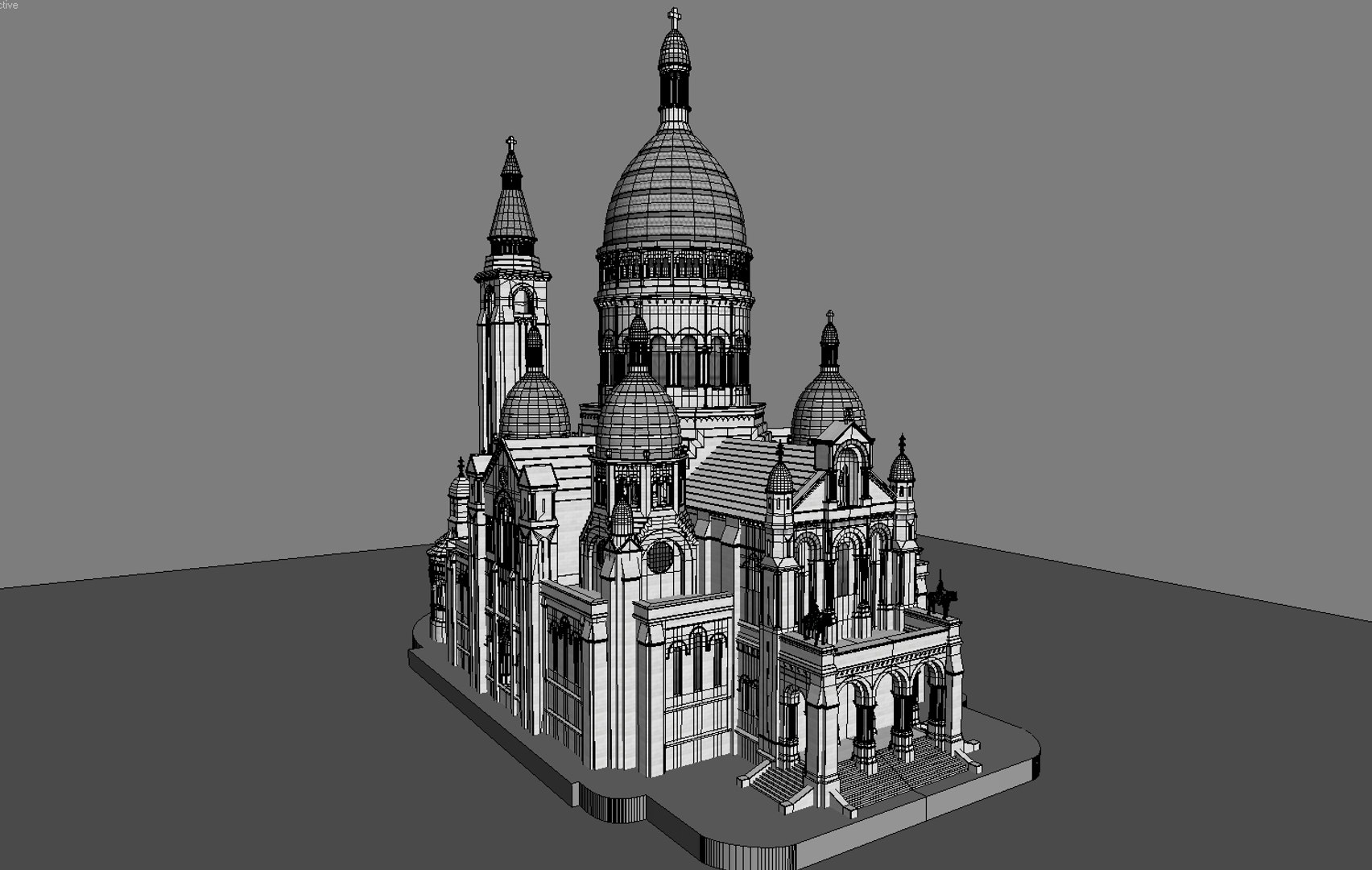 3d model of montmatre