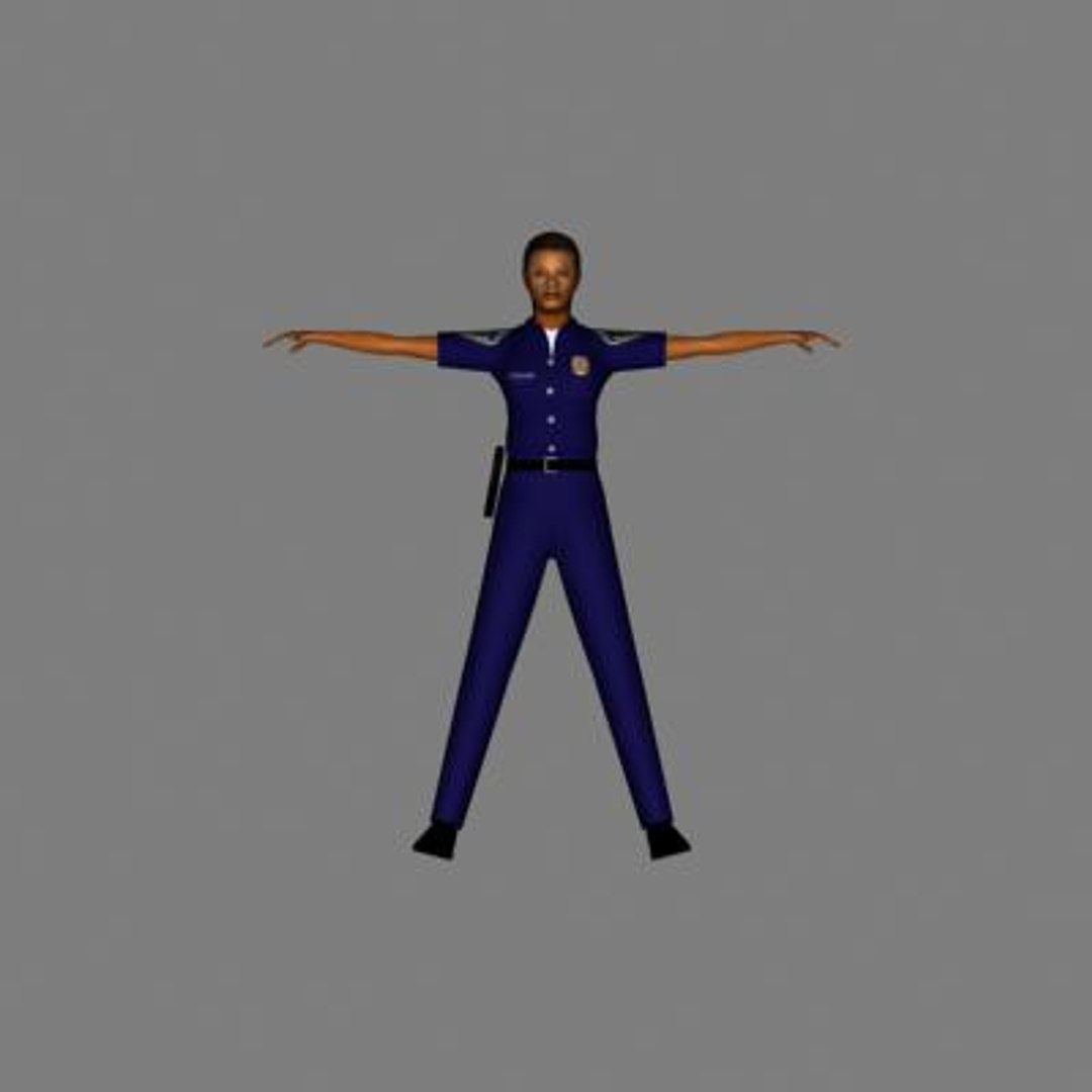 Human Police 3d Model