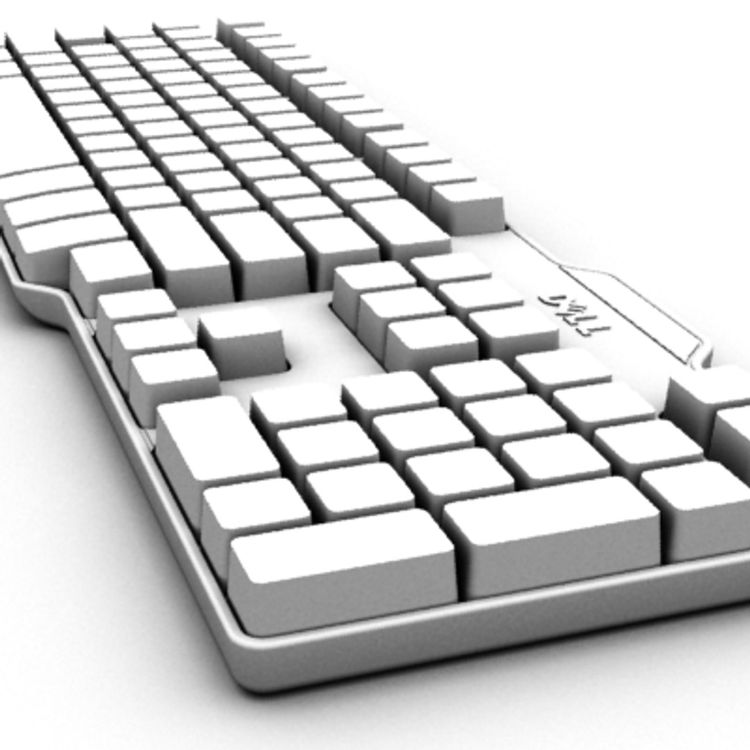 dell keyboard 3d model