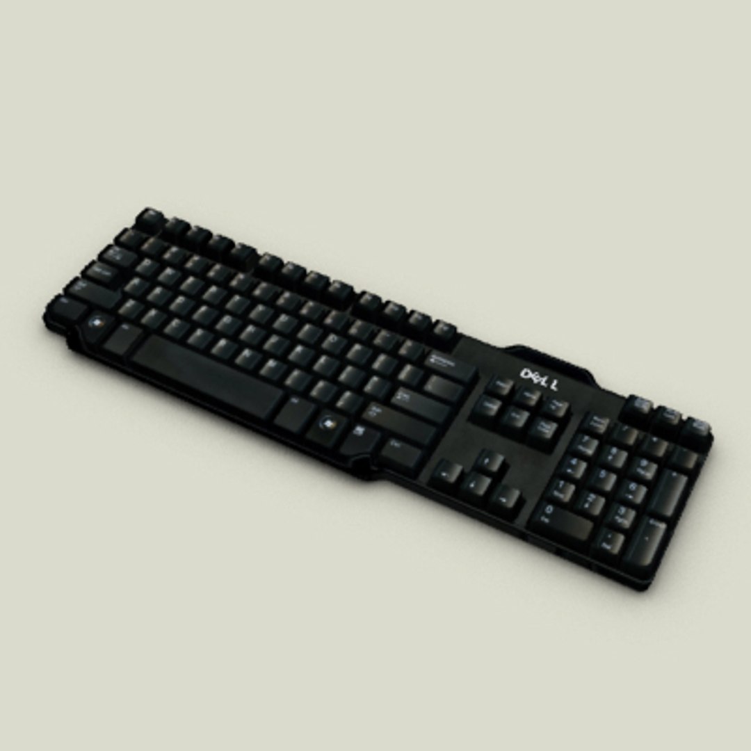 dell keyboard 3d model