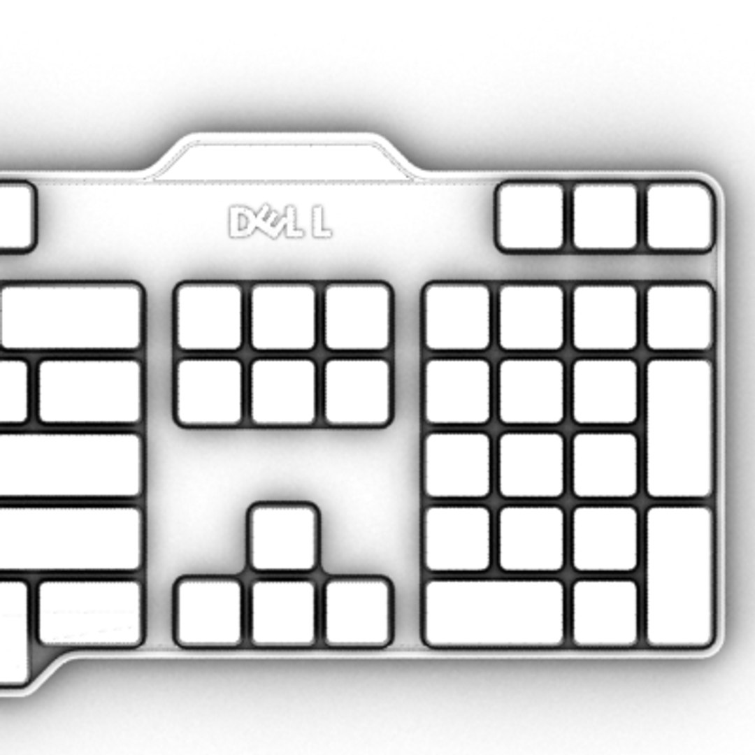 dell keyboard 3d model