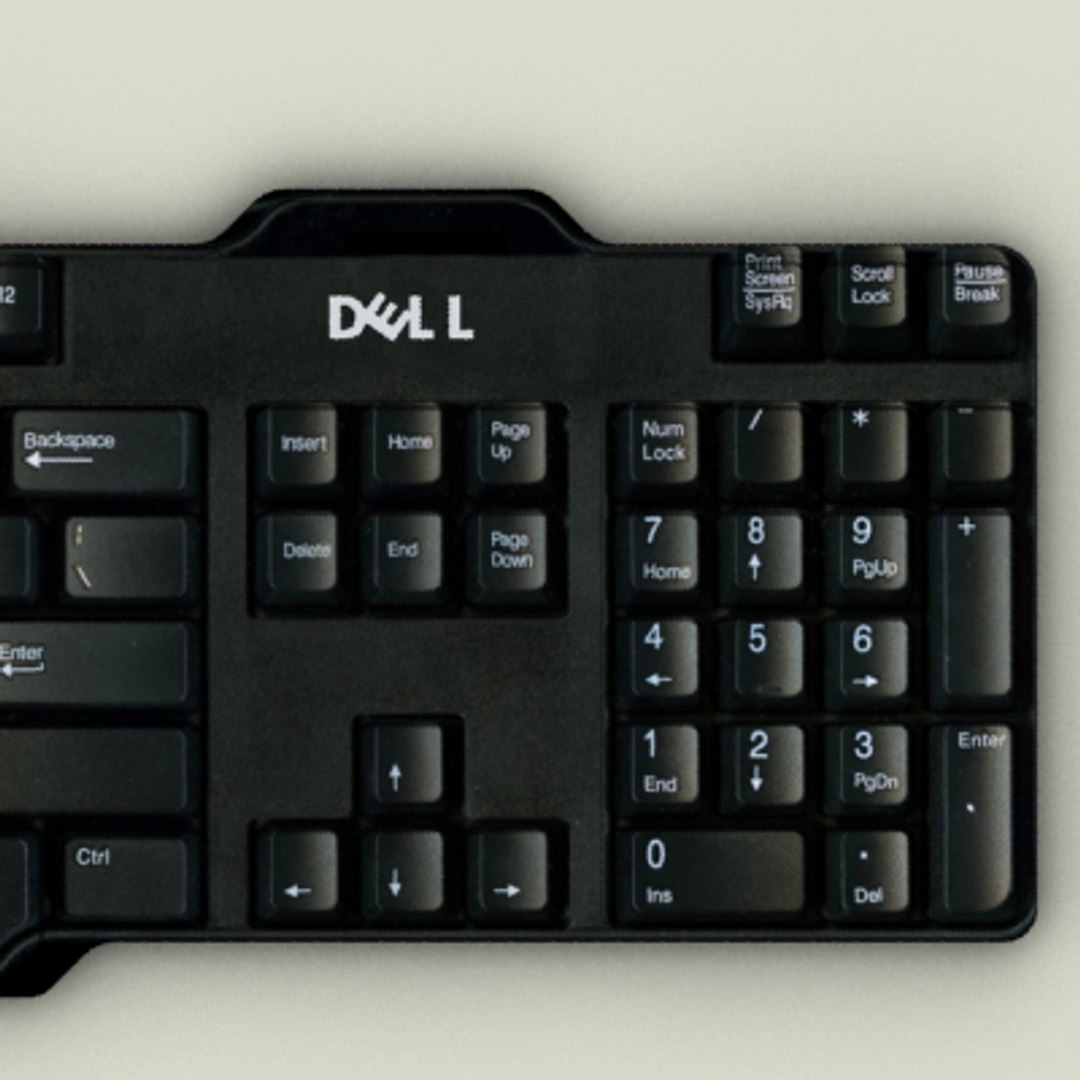 dell keyboard 3d model