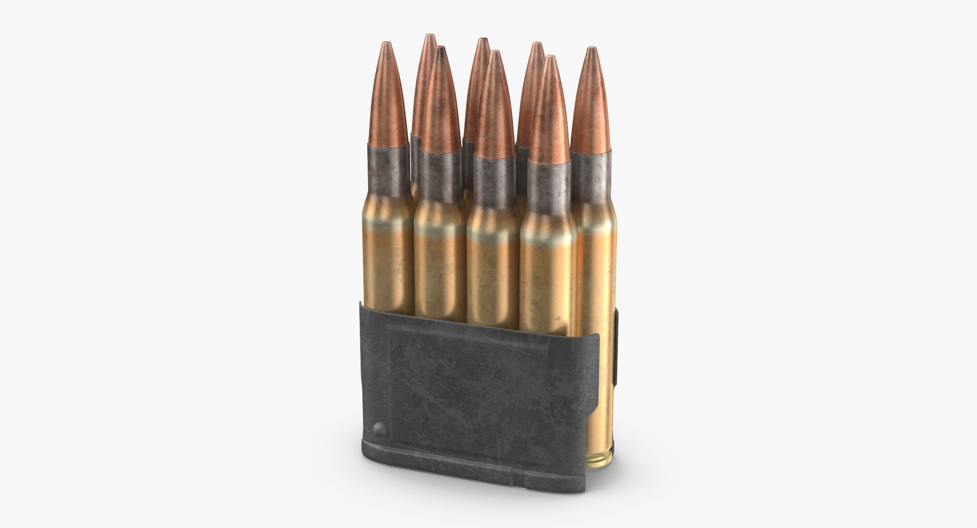 Garand Ammo Clips Wwii 3d Model
