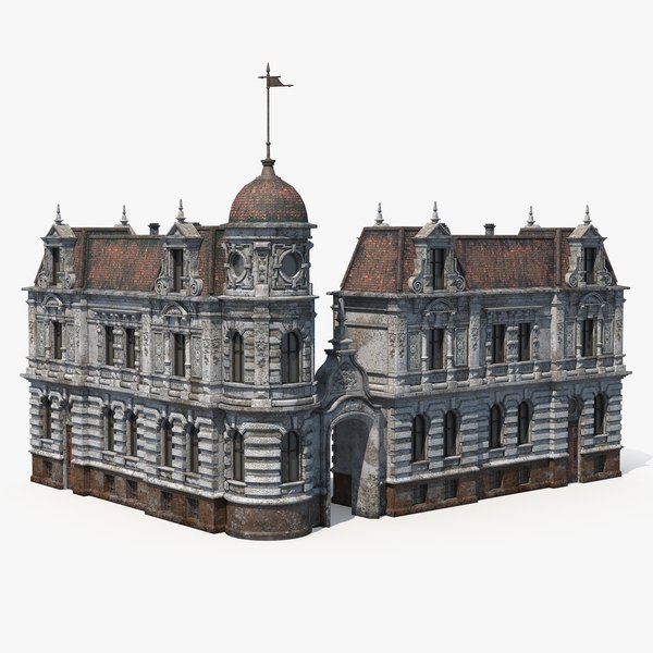 gothic house build 3d model