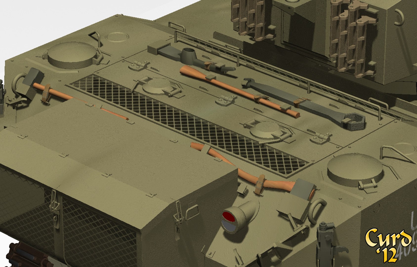 3d Model Stuart Tank M5a1 Wwii