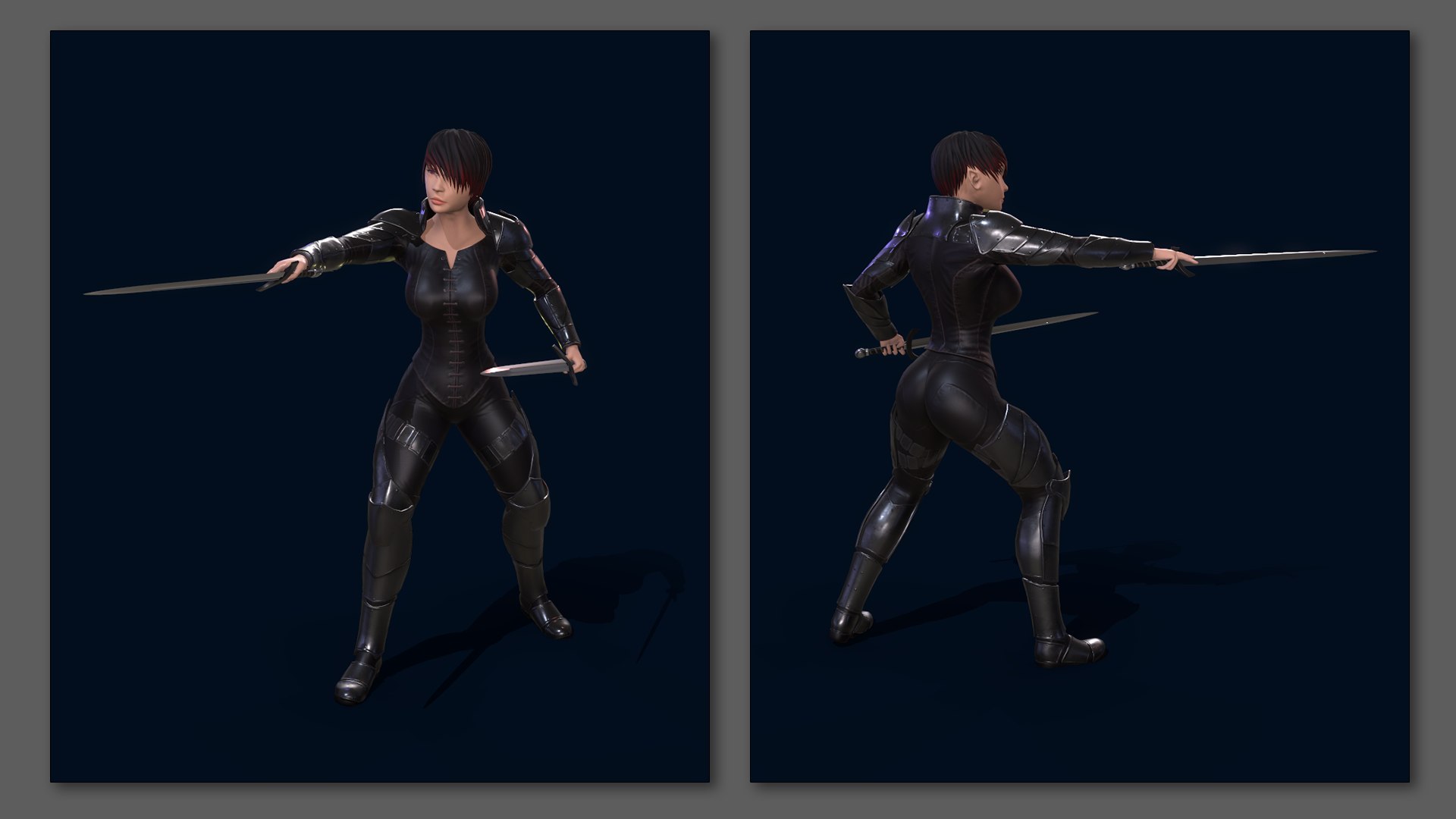 Vampire Knight Female Character 3D Model - TurboSquid 1979011