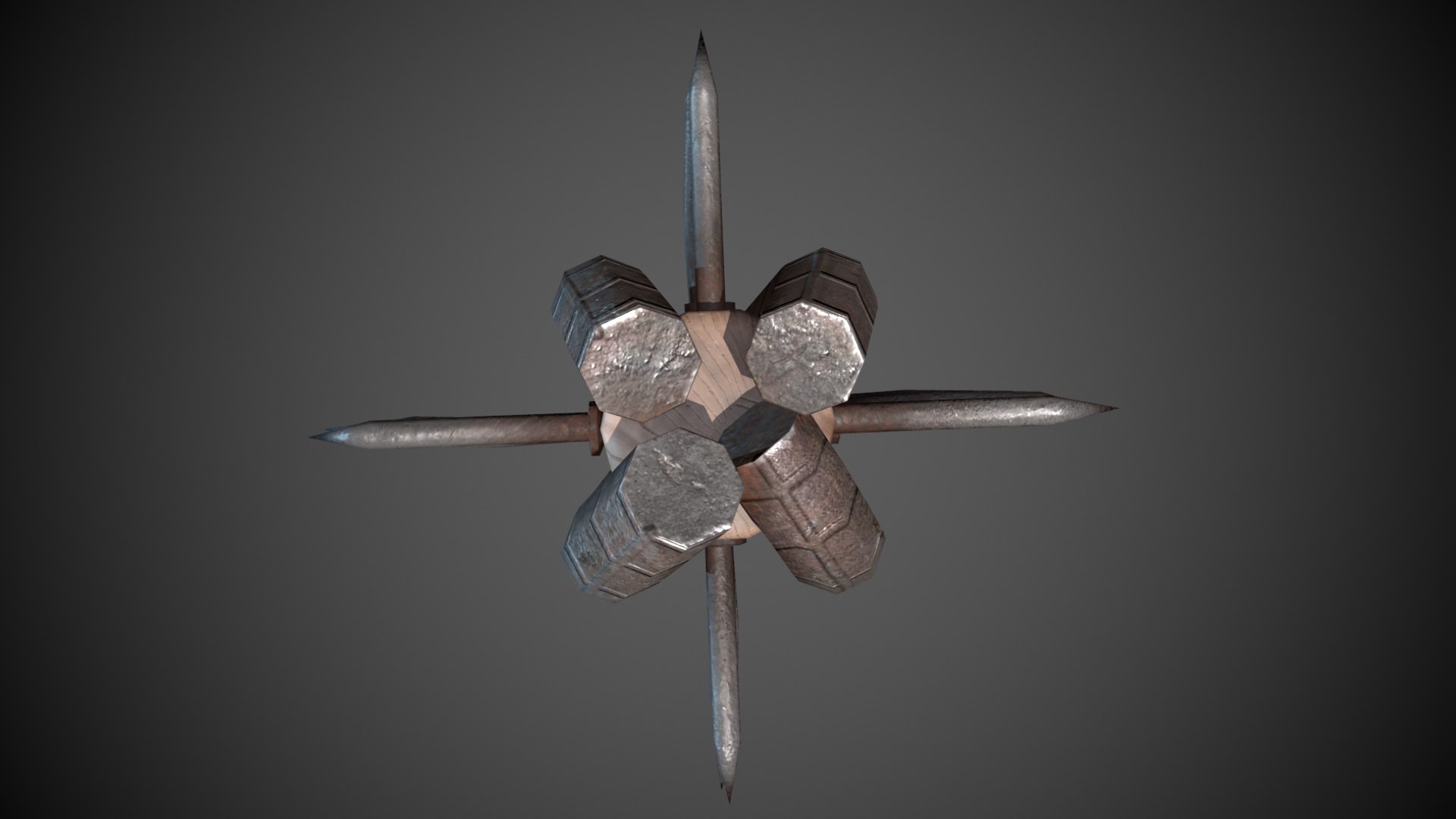 3D Spiked Rebar Melee Weapon model - TurboSquid 1736451