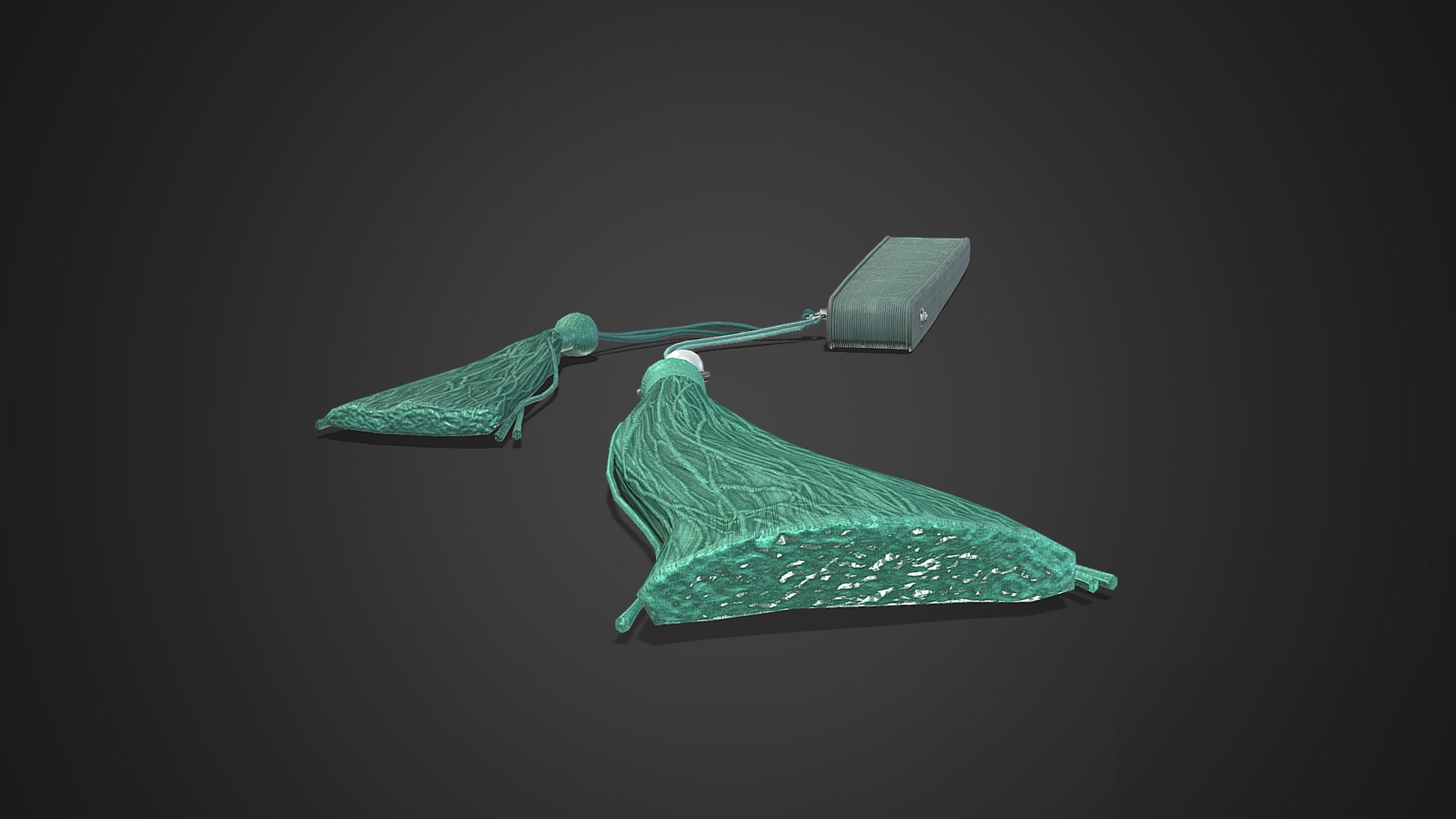 3D Game Ready Traditional Jade Fan - TurboSquid 2094817