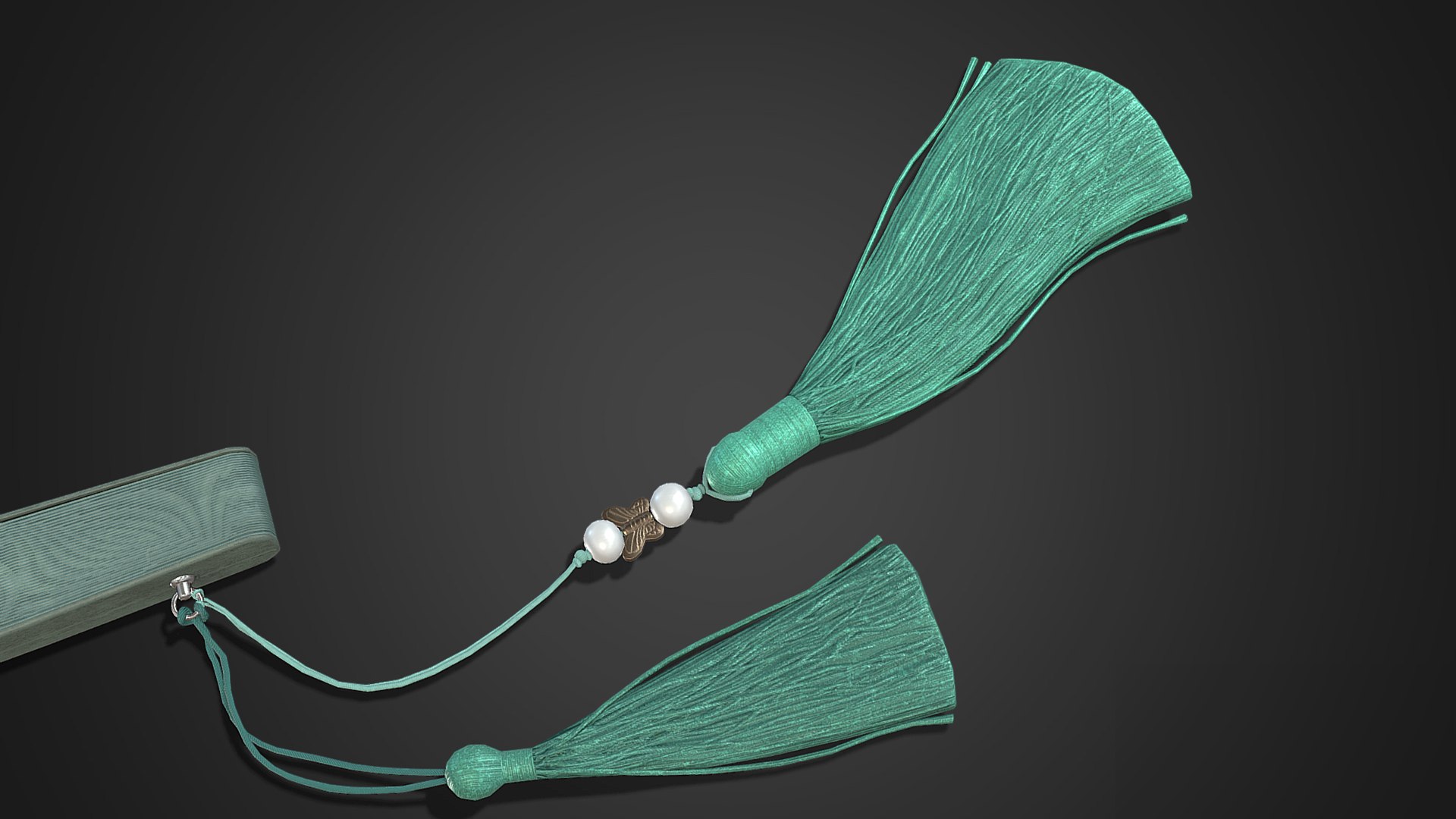 3D Game Ready Traditional Jade Fan - TurboSquid 2094817