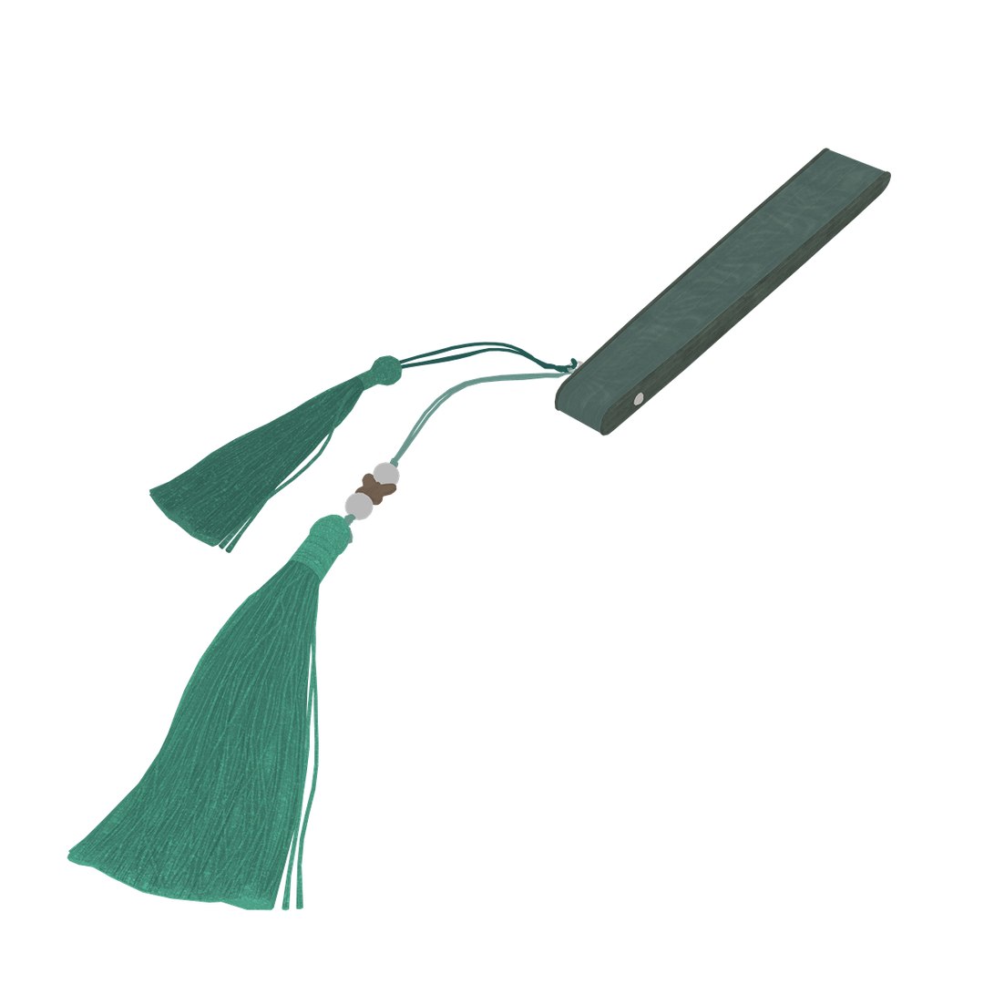 3D Game Ready Traditional Jade Fan - TurboSquid 2094817