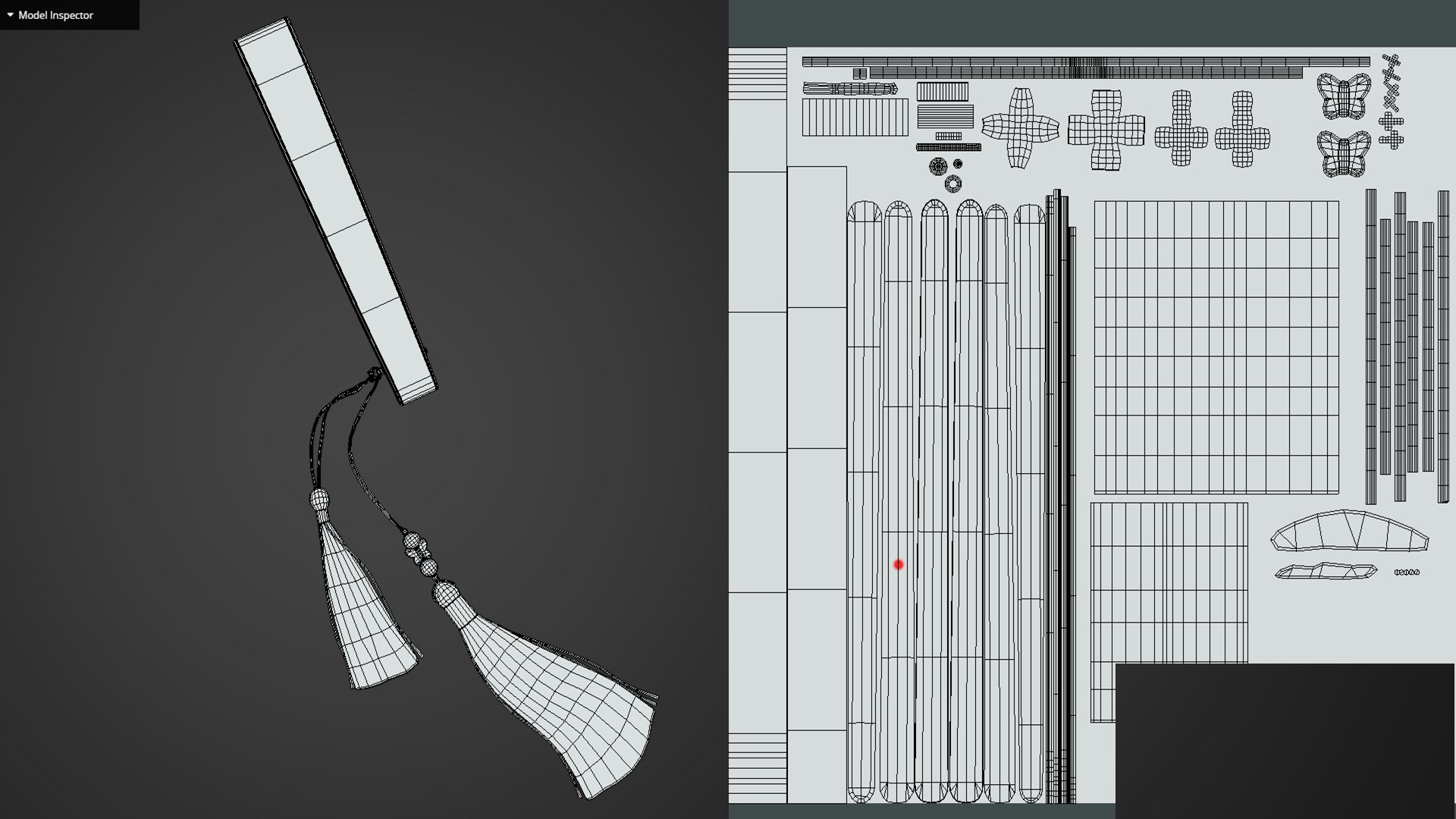 3D Game Ready Traditional Jade Fan - TurboSquid 2094817