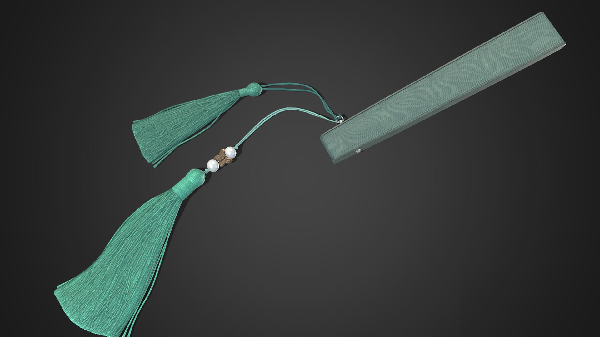 3D Game Ready Traditional Jade Fan - TurboSquid 2094817