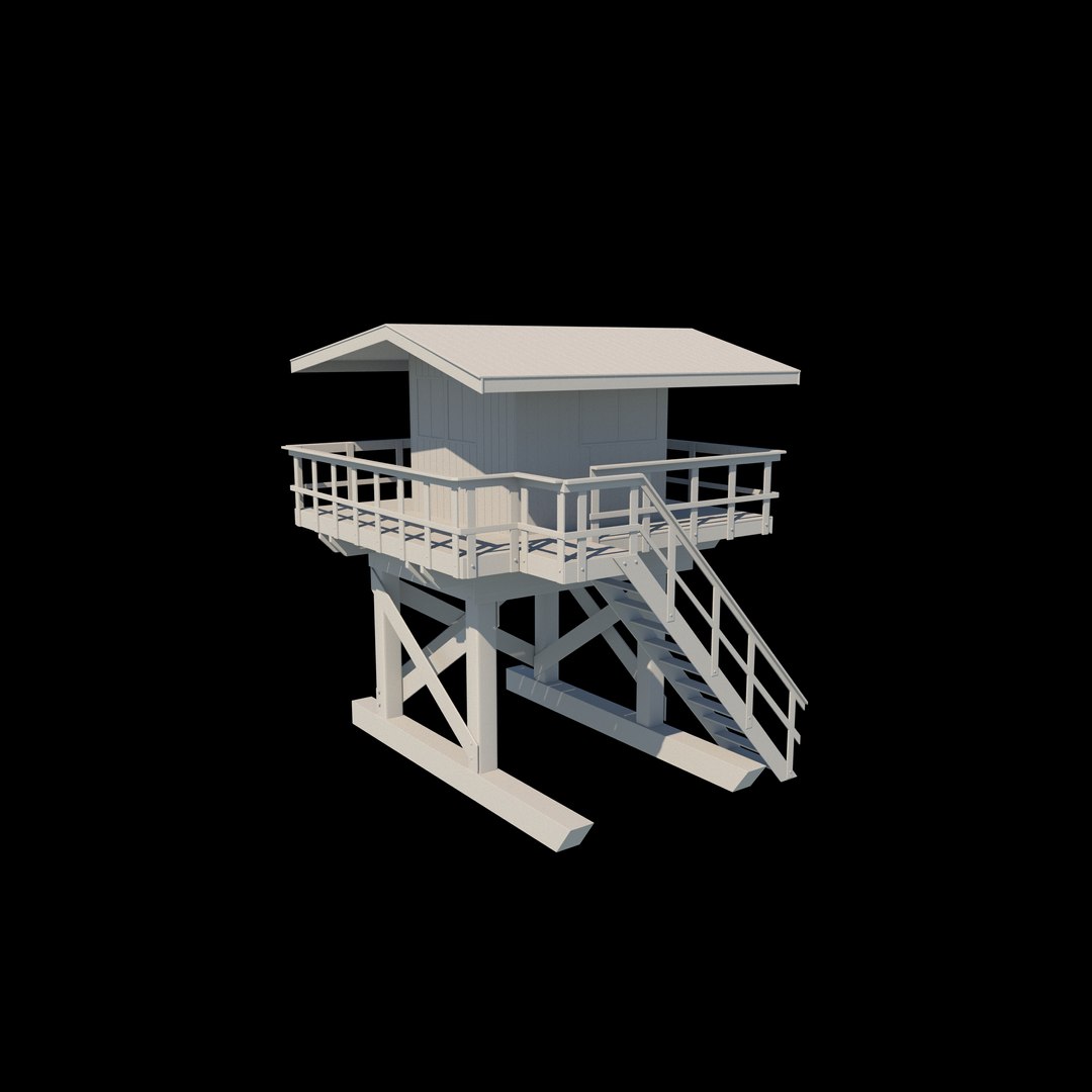 Lifeguard Tower 3D Model 3D Model - TurboSquid 2344388