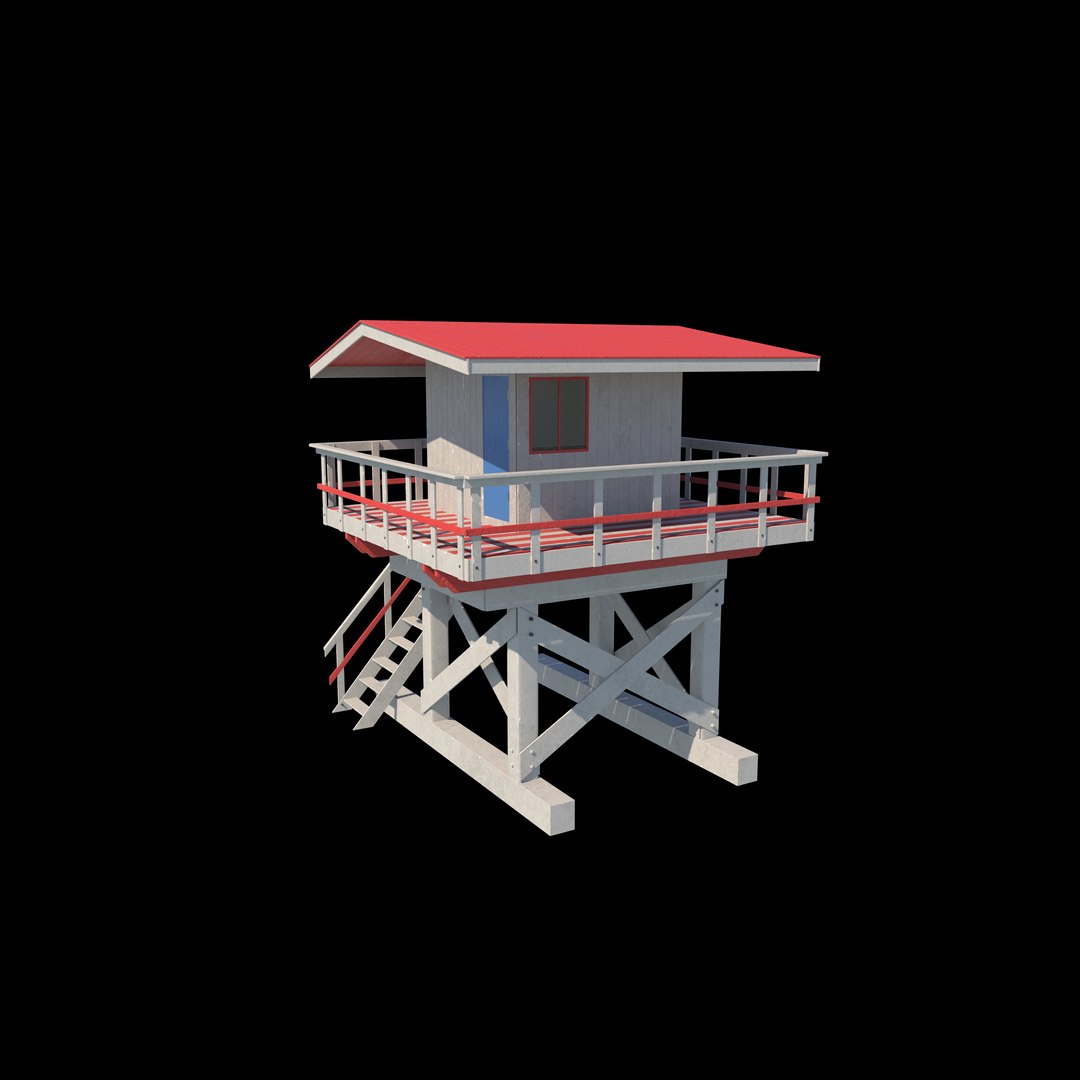 Lifeguard Tower 3D Model 3D Model - TurboSquid 2344388