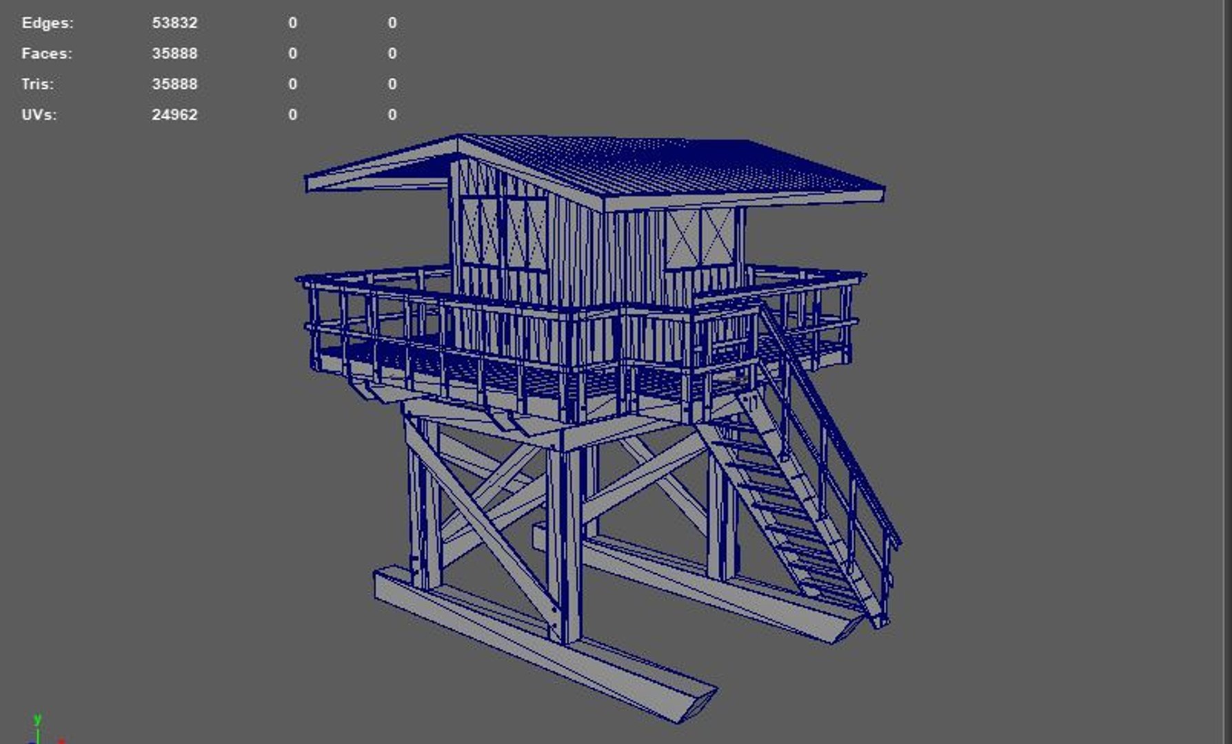 Lifeguard Tower 3D Model 3D Model - TurboSquid 2344388