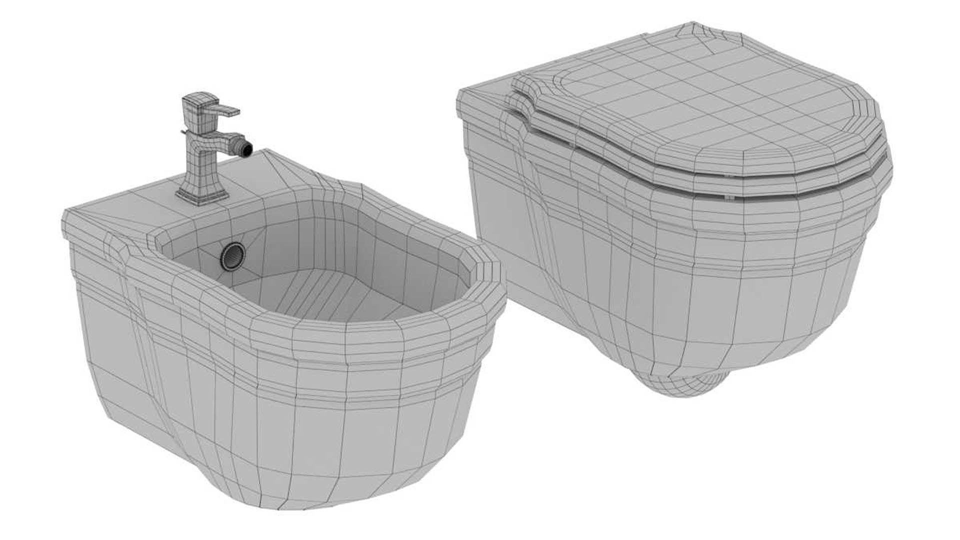 Toilet Bidet 3D Model - TurboSquid 1705568