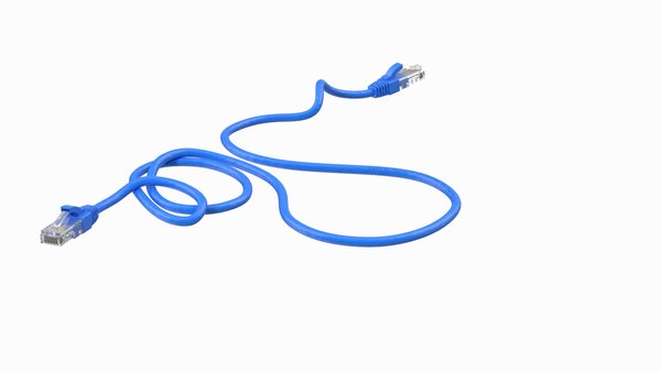 modelo 3d Cable RJ45 Azul - TurboSquid 1458560