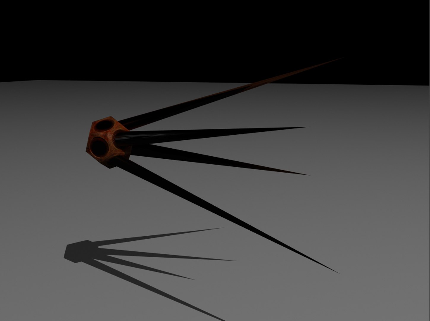 3d creature spikes enemies model